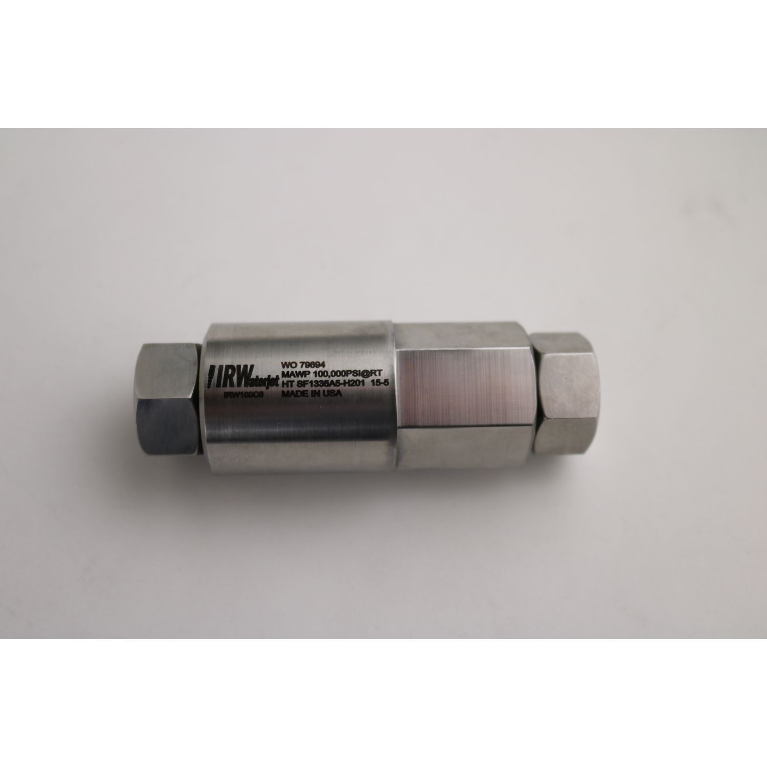 3/8" x 3/8" UHP Coupling | IRWaterjet KMT Flow Waterjet Water jet spare ...